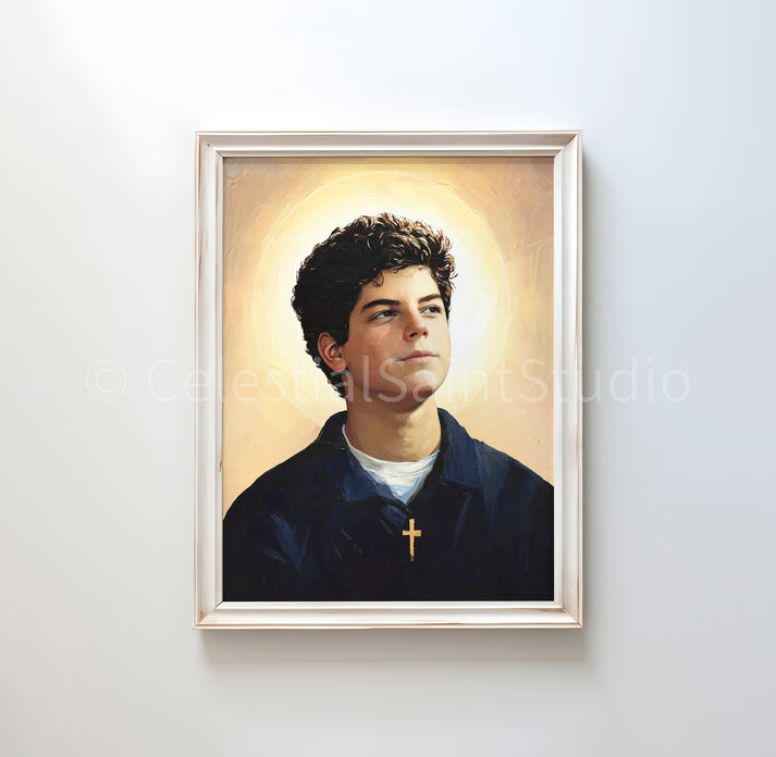 Blessed Carlo Acutis | Catholic Art Poster – CelestialSaintStudio
