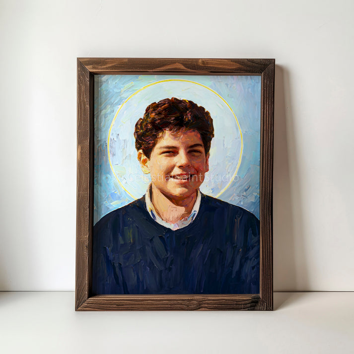 Blessed Carlo Acutis | Catholic Art Poster – CelestialSaintStudio