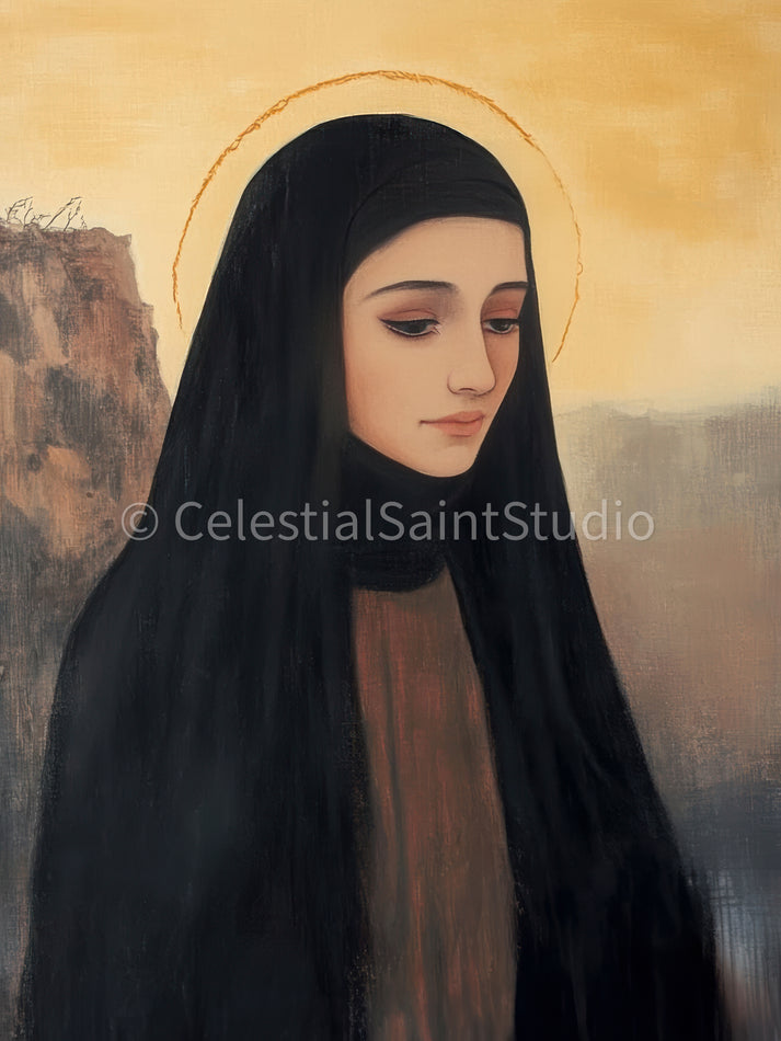 St. Rafqa Digital Print – CelestialSaintStudio