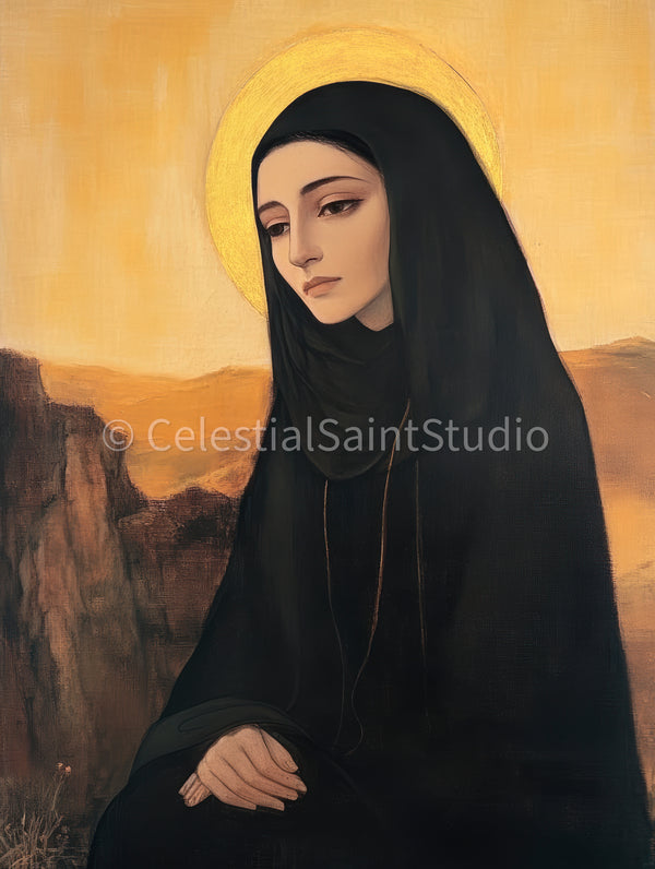 St. Rafqa Digital Print – CelestialSaintStudio