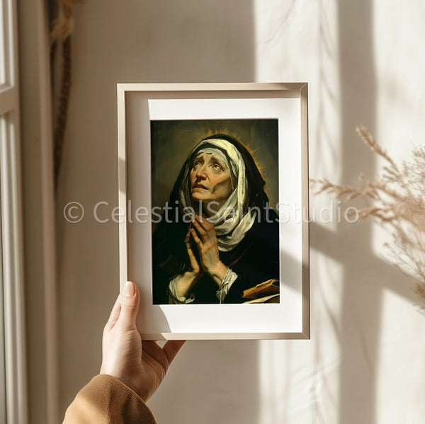 St. Monica Digital Download | Catholic Art – CelestialSaintStudio