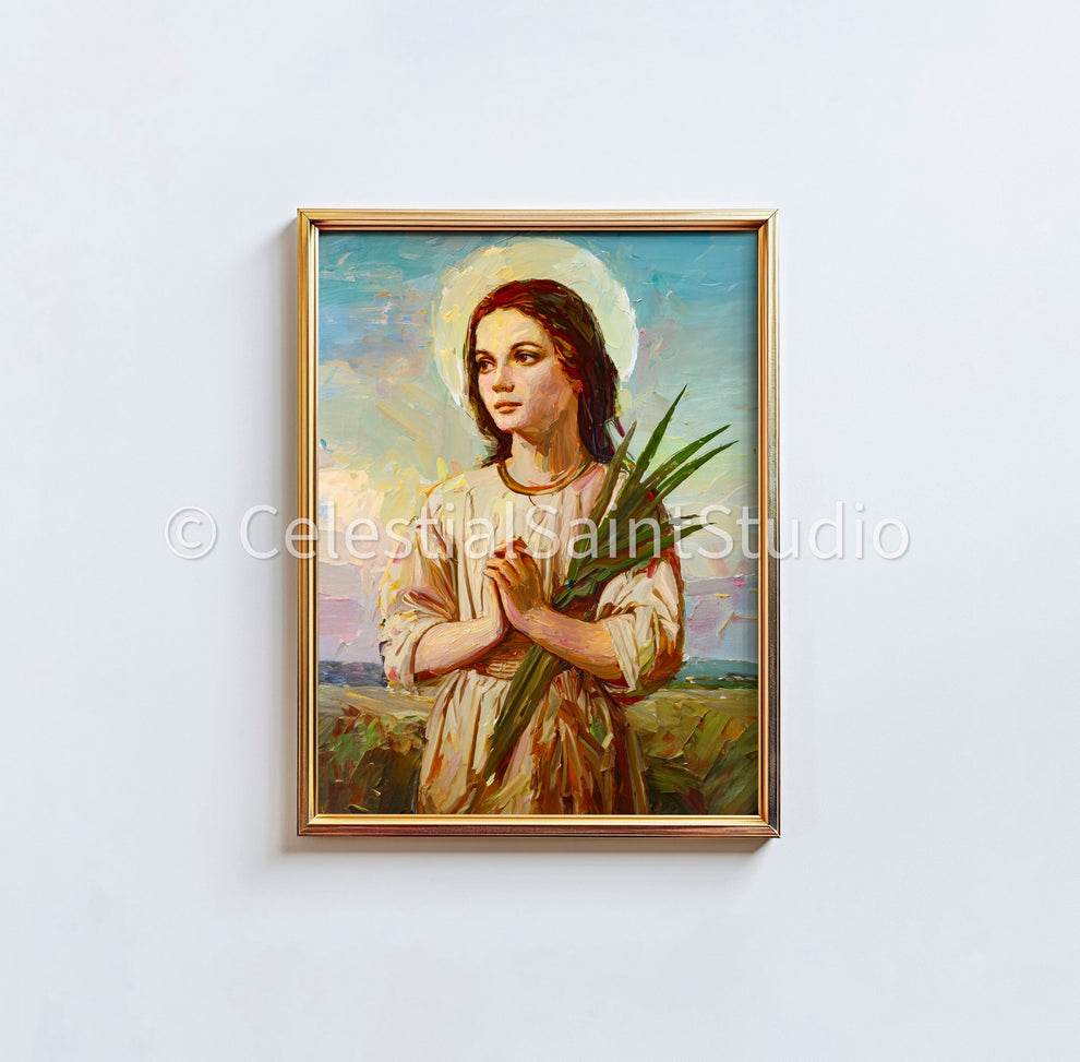 St. Maria Goretti Catholic Printable | Digital Art – CelestialSaintStudio