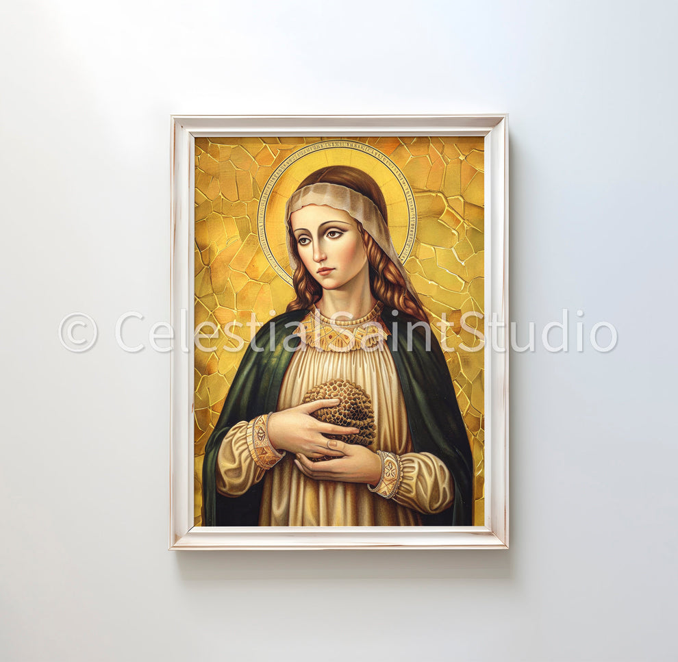 St. Abigail Digital Download | Catholic Art Print – CelestialSaintStudio