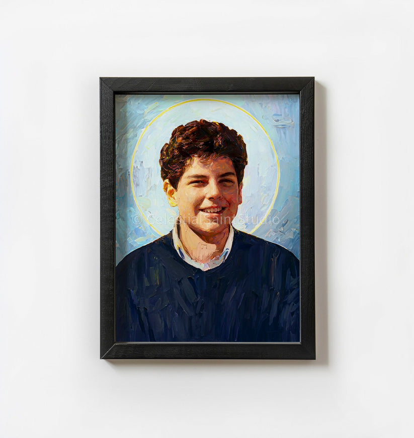 Blessed Carlo Acutis | Catholic Art Poster – CelestialSaintStudio