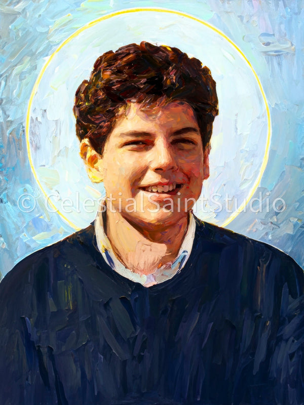 Blessed Carlo Acutis | Catholic Art Poster – CelestialSaintStudio