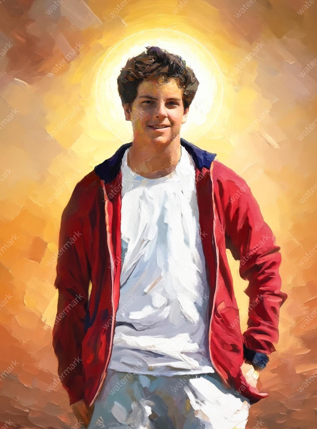 Saint Carlo Acutis - Digital Print – CelestialSaintStudio